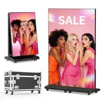 China Advertising Events Foldable Outdoor LED Poster Screen Rolling Display Digital Signage Panel for sale
