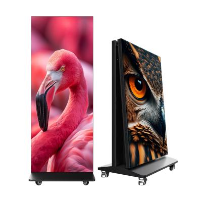 China Seamless Stitching GOB Foldable LED Digital Signage Advertising Display Screen Flight Case Events Billboard for sale