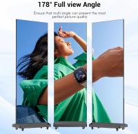 China Seamless Stitching GOB Foldable LED Digital Signage Advertising Display Screen Flight Case Events Billboard for sale
