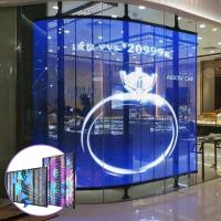 China P15.6 Full Color LED Grille Screen See Through Louver Display Panel IP65 Outdoor Advertising Screen for Curtain Wall Facade for sale