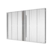 China HD Ultra Thin Invisible Clear Video Wall P3.91 Flexible Led IP65 Digital Poster LED Grid Screen for Retail Store for sale