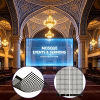 China 3D Holographic LED Screen Transparent Display for Mosque Window Advertising High Transparency Customizable Size for sale