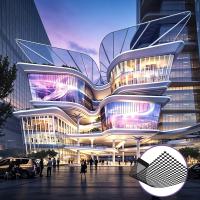 China High Brightness 5000CD Holographic LED Screen Transparent Film Display 3D Visual Effect for Hotel Lobby Showcase for sale