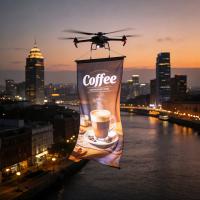 China Foldable Drone LED Screen P25 Magic Carpet Display 5000cd Brightness for Night Event Outdoor Stage Concert Visual Effects for sale