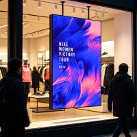China High Brightness LCD Display Monitor Window Advertising Screen 3000nits Digital Signage Sunlight Readable Window Facing Display for sale