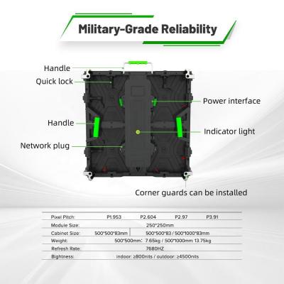 China RAYBO Rents P3.91 High-definition LED Video Wall with 7680Hz Refresh Rate IP65 Waterproof and 4500cd/m2 Brightness for Outdoor Events for sale