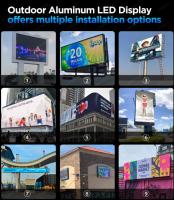 China Digital LED Billboard P4 Aluminum Cabinet Waterproof IP66 ETL Certified Common Cathode LED Display Screen for Outdoor Pool for sale
