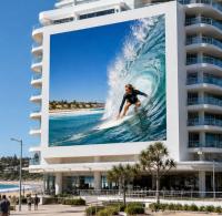 China Led Billboard Screen Outdoor Led Display Screen P8 P10 Full Aluminum Cabinet Waterproof IP66 for Corporate Building Facade for sale
