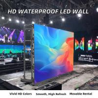 China HD Waterproof Rental LED Screen with 5000cd Brightness and Movable Video Wall for Stage Displays for sale