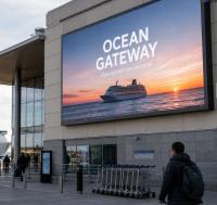 China IP66 Waterproof Outdoor LED Video Wall for Cruise Terminal Seaport Entrance Marine Tourism Advertising Display CE Certified for sale