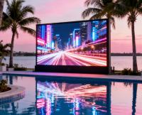 China Poolside Waterproof High Brightness LED Screen for Outdoor Resort Hotel Villa Swimming Pool for sale