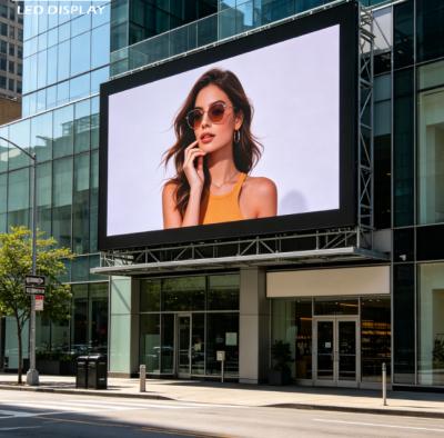 China High-quality Lightweight Streamlined P10 Outdoor LED Billboard Screen for Durable Roadside Advertising for sale