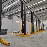 China Asymmetric Arms 2 Post Car Lift 4500kg Capacity 3000mm Width Direct Drive Cylinder for sale