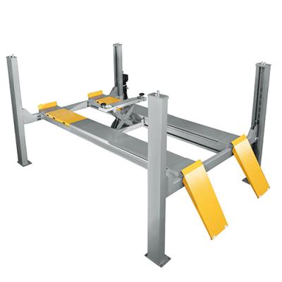 China 4000kg 4 Post Car Lift with 3D Wheel Alignment System | 380V/220V/110V Customizable Voltage for sale