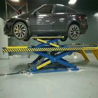 China 4000kg Super Thin Wheel Alignment Scissors Lift with 4500mm Platform Length and 3kw Motor Capacity for sale