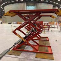 China Super Thin Small Scissors Lift 3500kg Capacity 4-Cylinder Design for Car Maintenance 220V/380V for sale