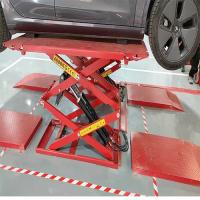China Super Thin Small Scissors Lift 3500kg Capacity 4-Cylinder Design for Car Maintenance 220V/380V for sale