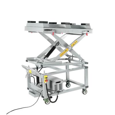 China EV Battery Lift Platform Vehicle Scissor Lift 1000kg 2200lbs Capacity 220V/380V for Electric Vehicle Maintenance for sale