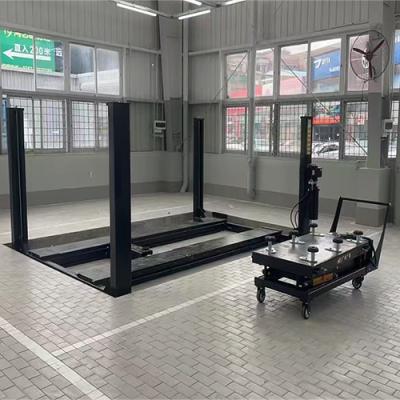 China 4000kg T440D Industrial 4-Post Car Lift 380V Hydraulic Vehicle Hoist for sale