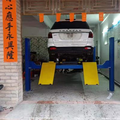 China 4000kg T440D Heavy-Duty 4-Post Car Lift 380V Hydraulic Auto Shop Lift for sale