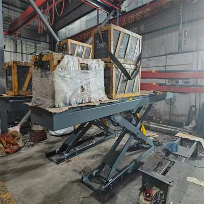 China T400D 4000kg Hydraulic Scissor Lift 380V for Wheel Alignment and Chassis Inspection for sale