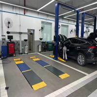China T400D wheel alignment scissors car lift with secondary jack for sale