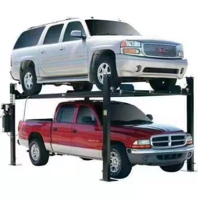 China Hydraulic 4 Post Garage Lift 3000kg Capacity with Overload Protection System for sale