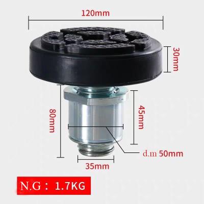 China Industrial Rubber Car Lift Pad 120mm Diameter 30mm Thickness Shock Absorbing Wear Resistant Vehicle Protection for sale
