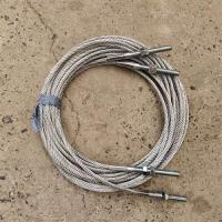 China Galvanized Steel Car Lift Cable 6mm Diameter Corrosion Resistant 8.7M 9M 14M Length for Automotive Workshop for sale