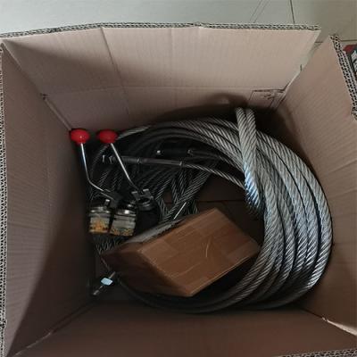 China Heavy Duty Steel Auto Lift Cable 6mm Diameter 8700mm Length 5kg Weight for Vehicle Maintenance for sale