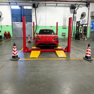 China 4 Post Hydraulic Car Lift Four Column 4000kg Capacity Auto Lift for Car Repair & Maintenance Four Wheel Alignment for sale