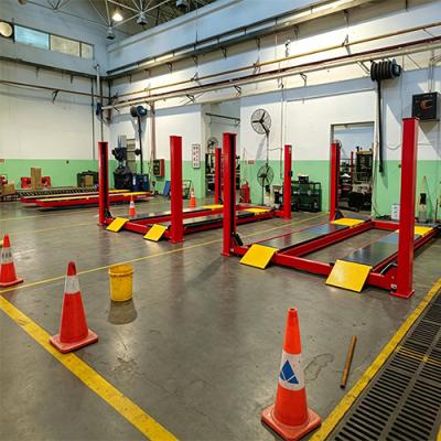 China 4 Post Car Lift/ Car Workshop Equipment With Wheel Alignment Machine for sale