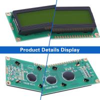 China 1602 Green Screen With Array Backlight Light Grey Background With Black Letters 1602B REV-C bottom backlight for sale