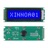 China Blue Film 0801A Character Lcd Screen 85*29*12Mm Cob Lcd Module for sale