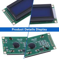 China Blue Film 0802B 3.3V 8x2 Character Dot Matrix LCD Module COB ST7066 58x31.87mm for sale