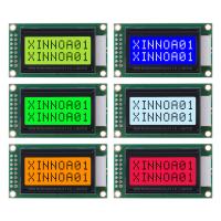 China Blue Film 0802B 3.3V 8x2 Character Dot Matrix LCD Module COB ST7066 58x31.87mm for sale