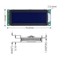 China Blue Film 12232C-1 LCD Character Screen High Brightness LED Light Dedicated PCB Board Controller ST7920 for sale