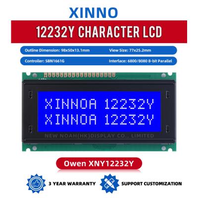 China Owen 12232Y 122x32 Graphic Dot Matrix LCD Module COB Display 98x50mm for sale