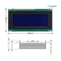 China Owen 12232Y 122x32 Graphic Dot Matrix LCD Module COB Display 98x50mm for sale