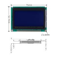 China Blue Film 12864-D1 Graphic Dot Matrix Screen 128*64 Controller SBN0064 Export Quality for sale