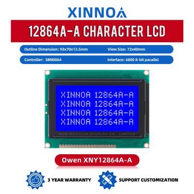 China Owen 12864A-A 128x64 COB LCD Display Module 5V Parallel Port 93x70mm with Backlight for sale