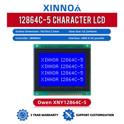China Blue Film 12864C-5 128X64 Dot Matrix LCD Display Module SBN0064 Controller 18PIN Parallel Port for sale