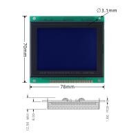 China Blue Film 12864C-5 128X64 Dot Matrix LCD Display Module SBN0064 Controller 18PIN Parallel Port for sale