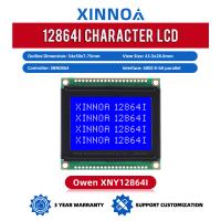 China Blue Film 12864I LCD Display Module Graphic Dot Matrix Module Text Display LCD Screen Controller SBN0064 for sale