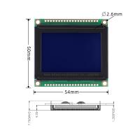 China Blue Film 12864I LCD Display Module Graphic Dot Matrix Module Text Display LCD Screen Controller SBN0064 for sale