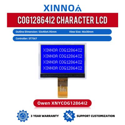China COG12864I2 128x64 Blue Film LCD Display Module 53x40mm ST7567 Serial Communication for sale