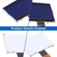 China Blue Film COG12864J-CFDTSW 128x64 Graphic LCD Display Module with LED Backlight 71.2x48.2mm for sale