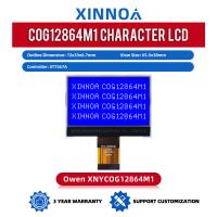 China Blue Film COG12864M1 12864 LCD Screen 72x53mm 3.3V Serial Port 36PIN 0.5mm Spacing for sale