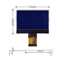 China Blue Film COG12864M1 12864 LCD Screen 72x53mm 3.3V Serial Port 36PIN 0.5mm Spacing for sale