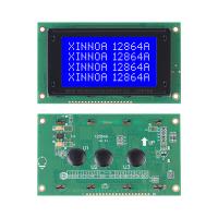 China Blue Film Dots LCD Module 5V SBN0064 Parallel Port 12864A LCD Display With Backlight for sale